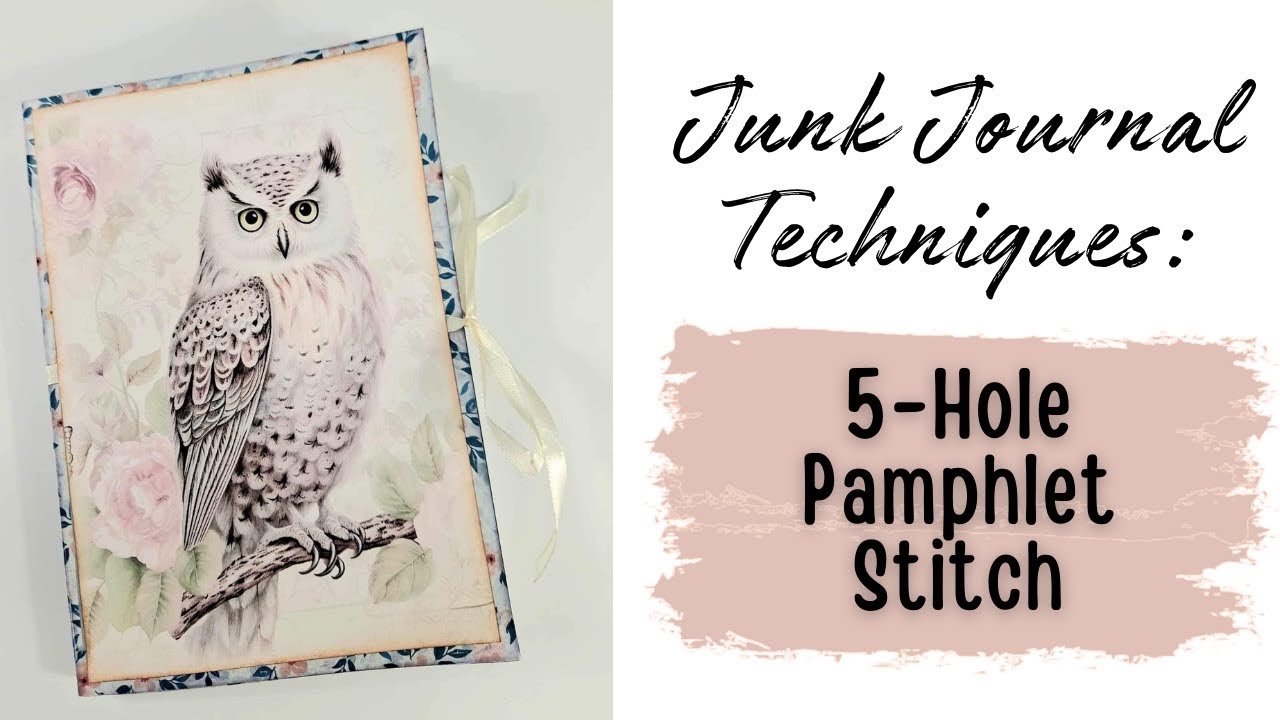 5 Hole Pamphlet Stitch Tutorial featuring the "Shades of Spring ...