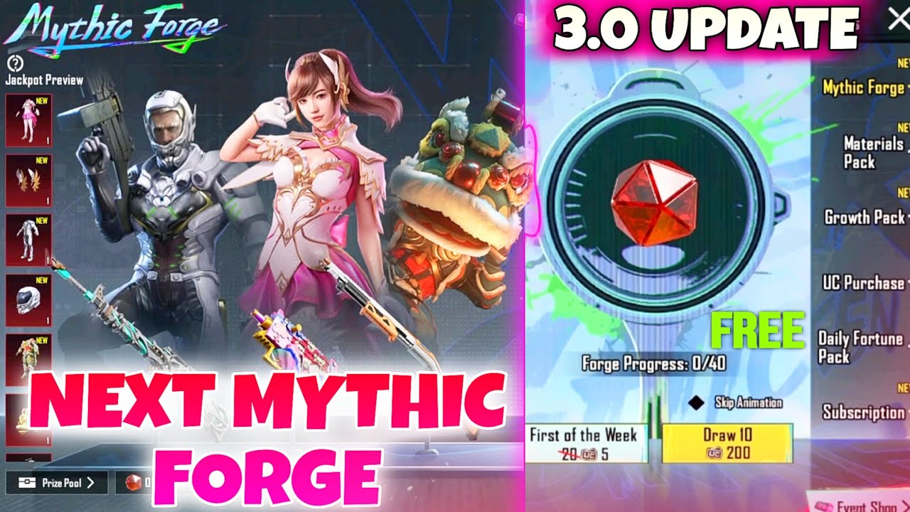 🛑 Next Mythic Forge | Old Rare Mythic Outfits Coming | New Mythic Forge ...
