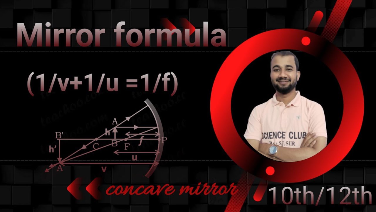 Mirror formula Derivation || Concave Mirror formula || Ray optics ...