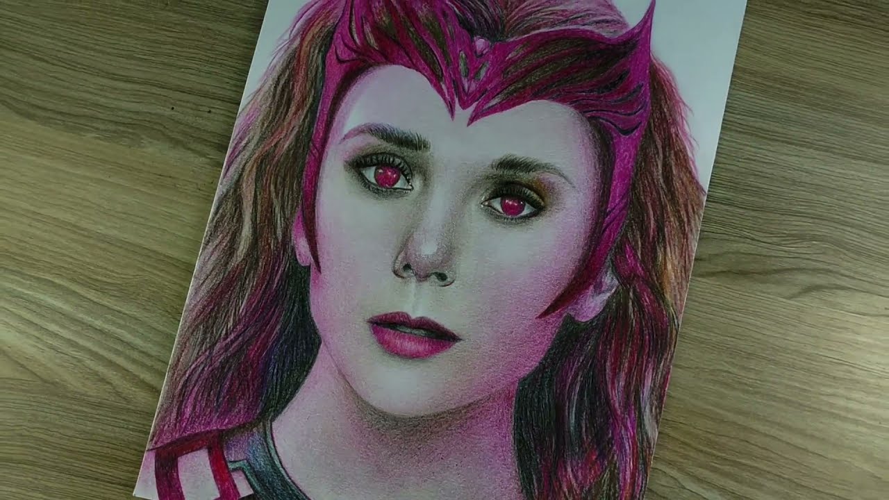 Pencil color Drawing Wanda Vison #wanda #vison #pencil #color -No # ...