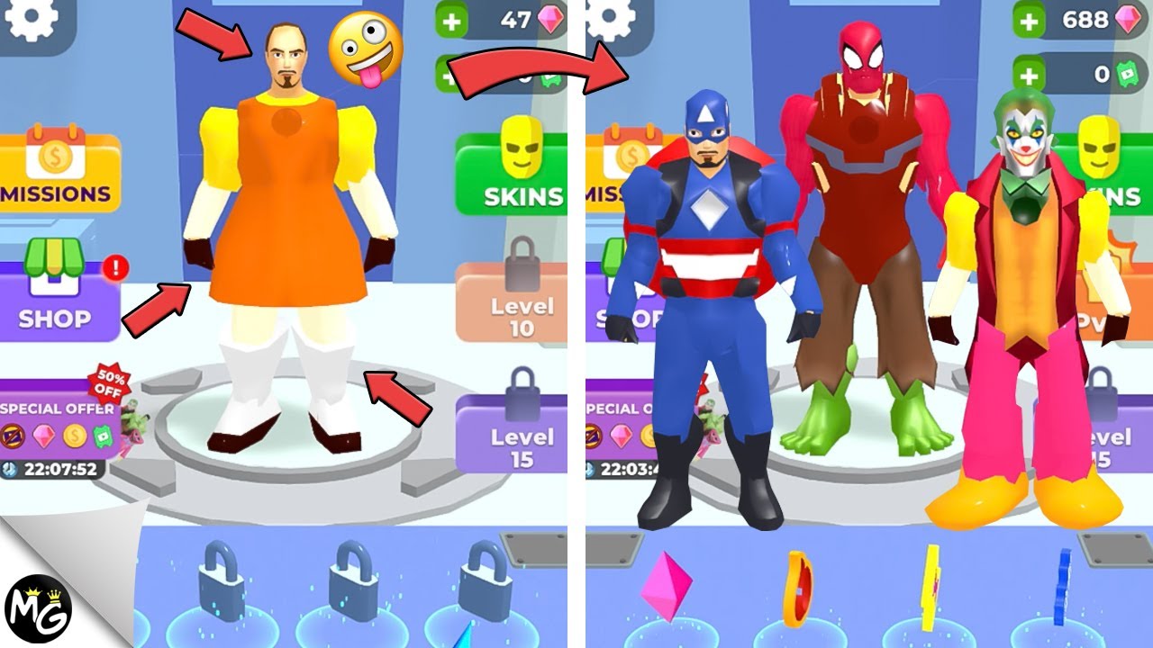 Pak Yanto Jadi Boneka Squid Game Dan Gabungan Superhero | Iron Suit ...