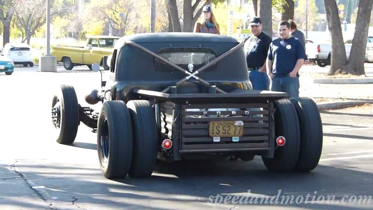 Ford Dually Diesel Rat Rod at Supercar Sunday - YouTube