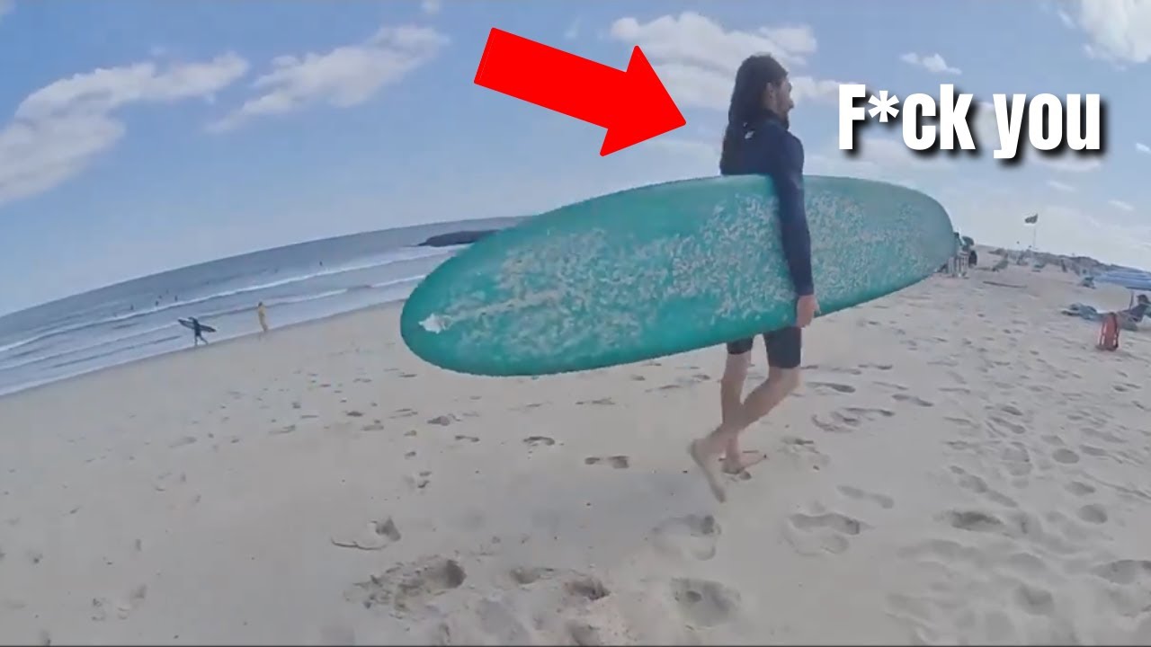 Surfer Gets Forcefully Arrested for Not Having a Beach Pass - YouTube