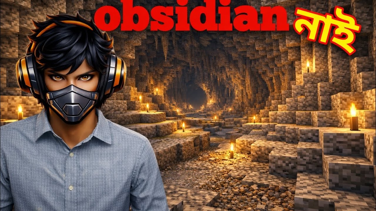 obsidian mining| Minecraft part 24 - YouTube