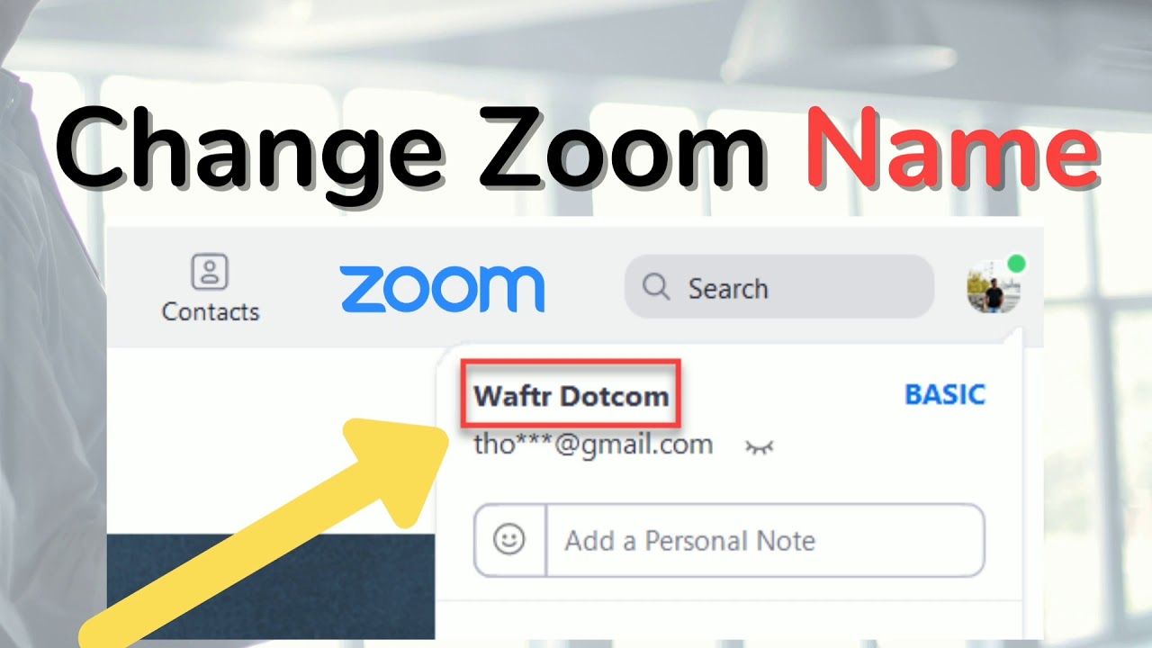 How to Change Zoom Display Name on PC and Mobile - YouTube