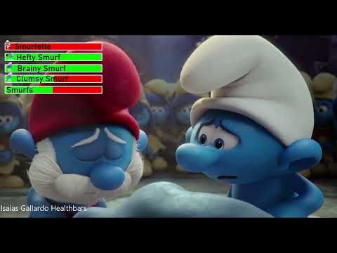 Smurfs: The Lost Village (2017) Final Battle with healthbars 2/2