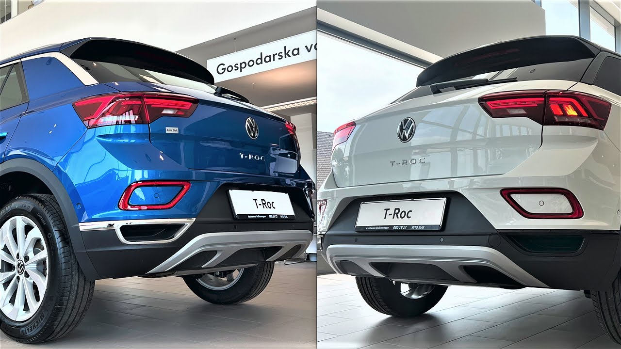 New Volkswagen T-ROC 2023 | Two Colors Exterior comparison - YouTube