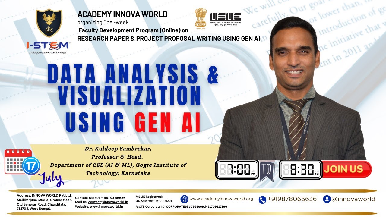 Data Analysis and Visualisation using Gen AI (Day 4) | #istem #research ...