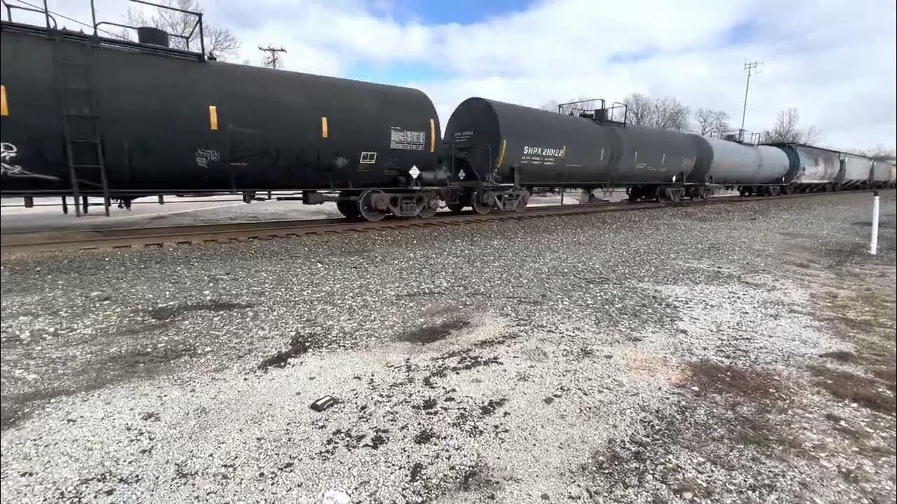 March 14 11:11 am ns 171 coming through Enon Ohio bad horn on the leader 4385 up 7170 trailing ...