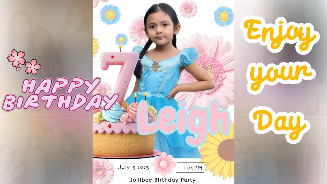 Baby Leigh 7th BirthDay @JollibeeStudios Party - YouTube