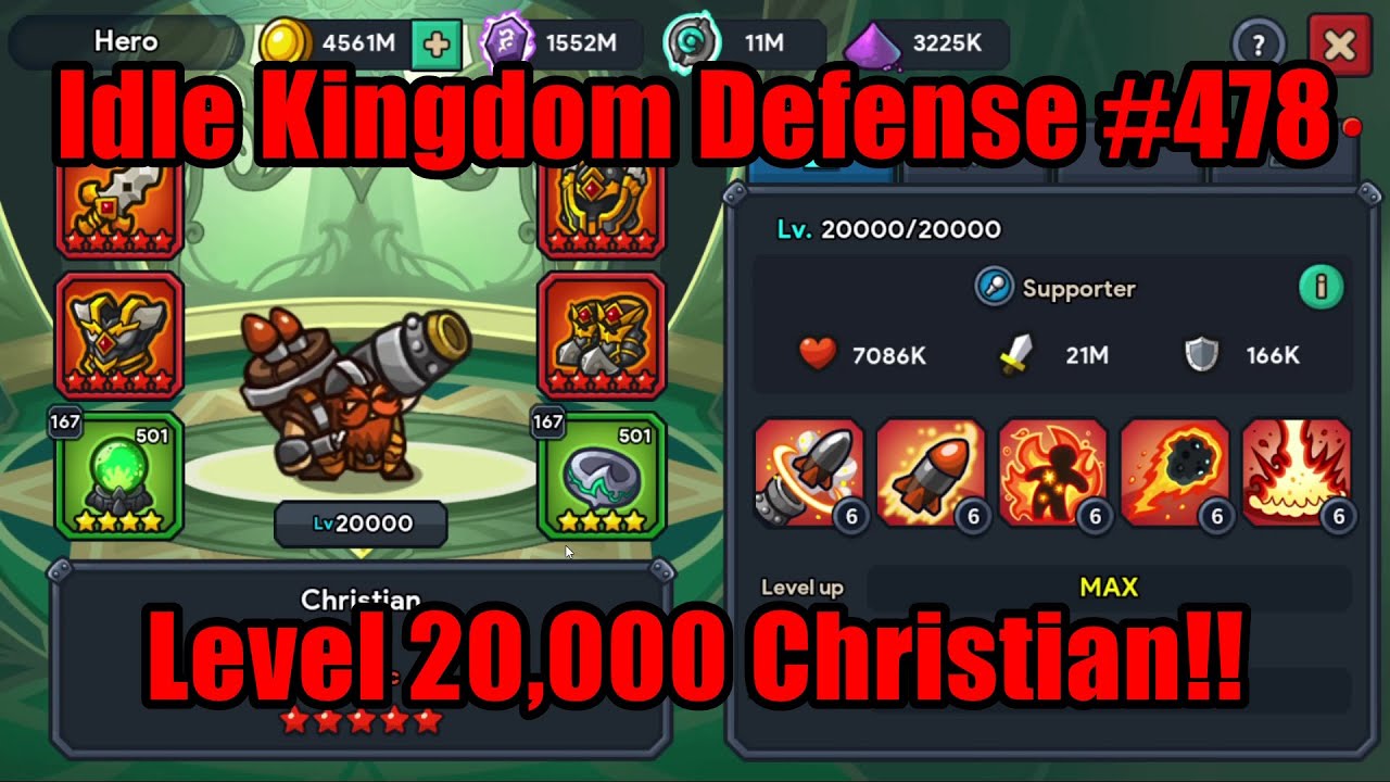 Idle Kingdom Defense #478 - Level 20,000 Christian!! (Stage 17170 ...