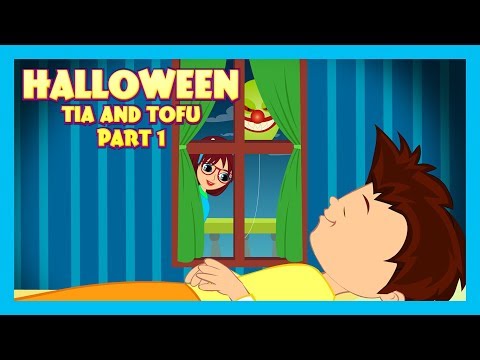 HALLOWEEN STORY (Part 01) - Tia and Tofu Stories || Tia and Tofu Celebrating Halloween