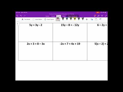 Balancing equations with pronumerals on both sides. - YouTube