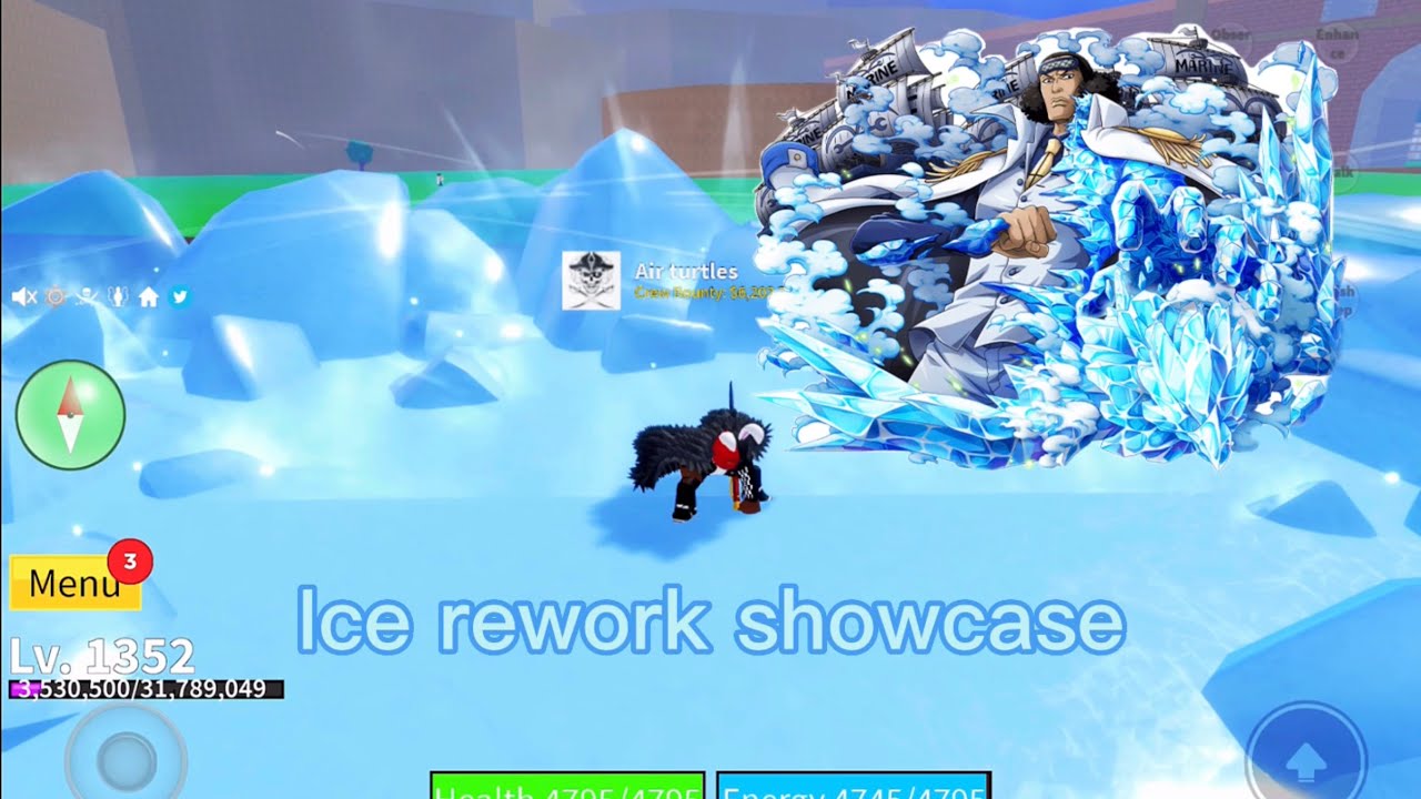 Unawakened ice rework showcase(blox fruits) - YouTube