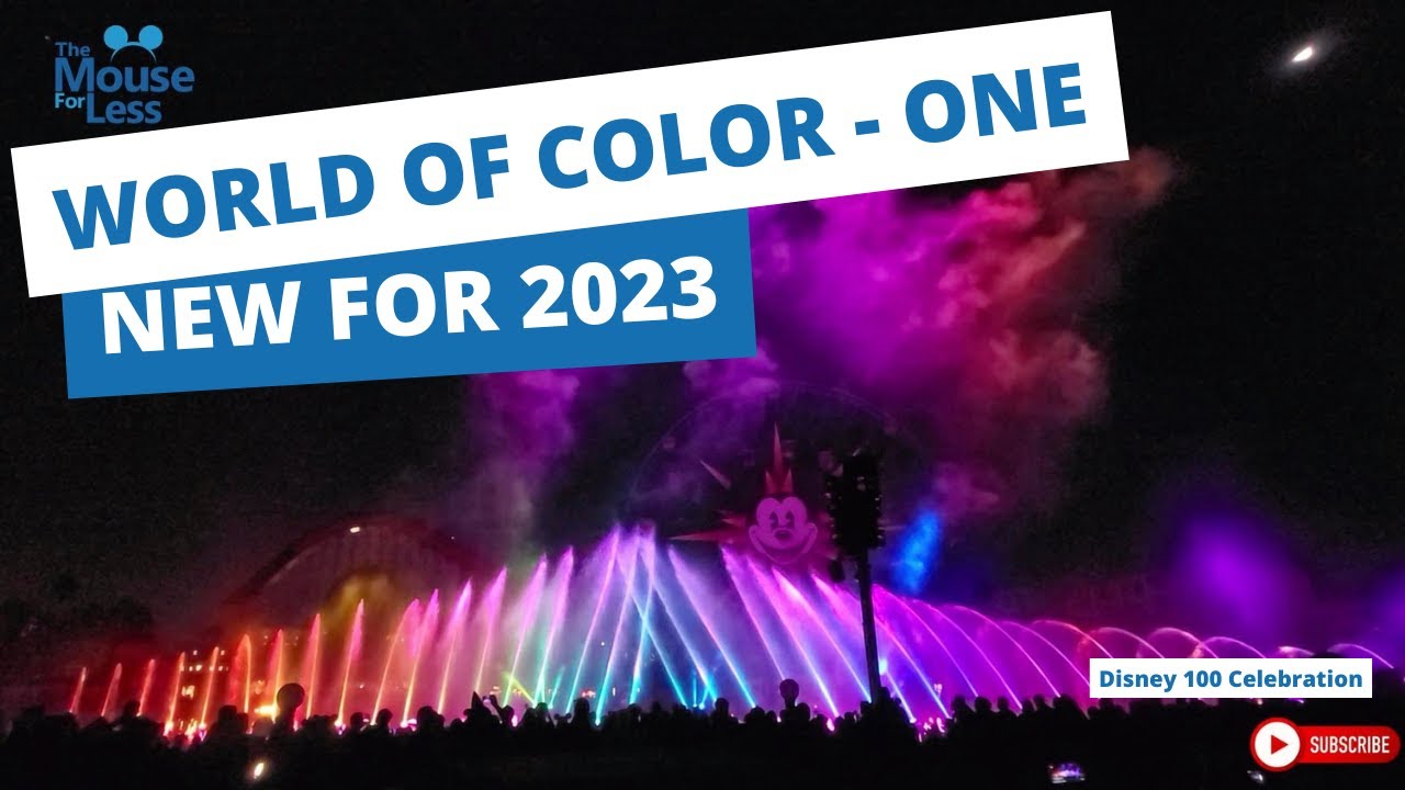 2023 Disney's World of Color - ONE from Disney California Adventure ...