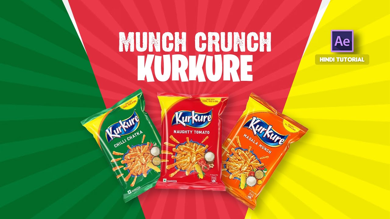 Kurkure Ads Motion Graphic in After Effects | Product motion graphics ...