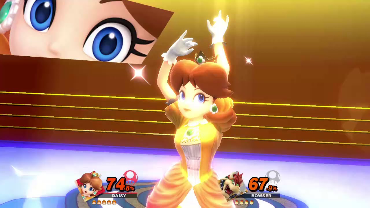 Super Smash Bros. Ultimate (Princess Daisy Vs. Bowser) Boxing Ring ...