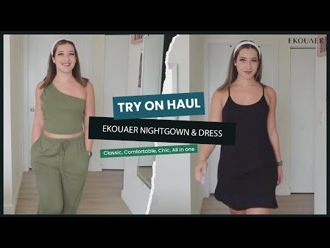 Stylish and Comfortable Loungewear Haul #1 | Ekouaer ft. Desy Gato
