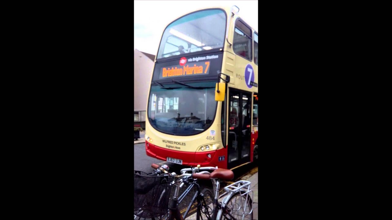 Brighton and Hove bus route 7 at Hove Station bus stop 22nd February ...