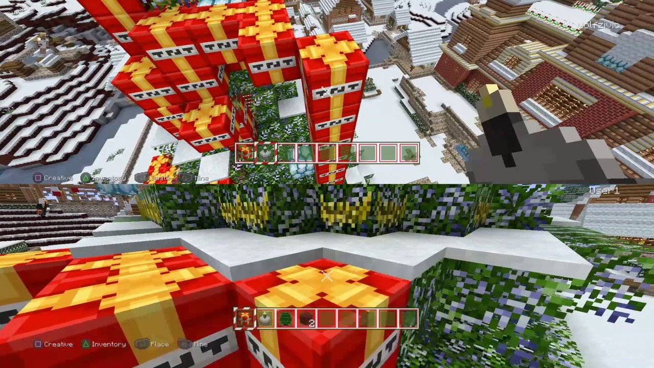 Minecraft: PlayStation®4 TNT Creeper EXPLOSION Part 2 - YouTube