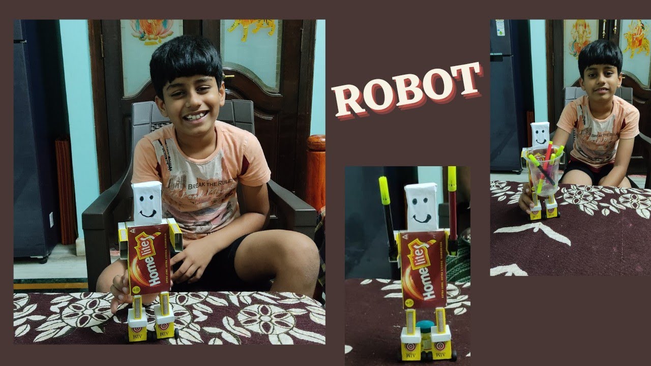 How to make a Matches Robot || matchbox Robot | Matchbox Craft | Robot ...