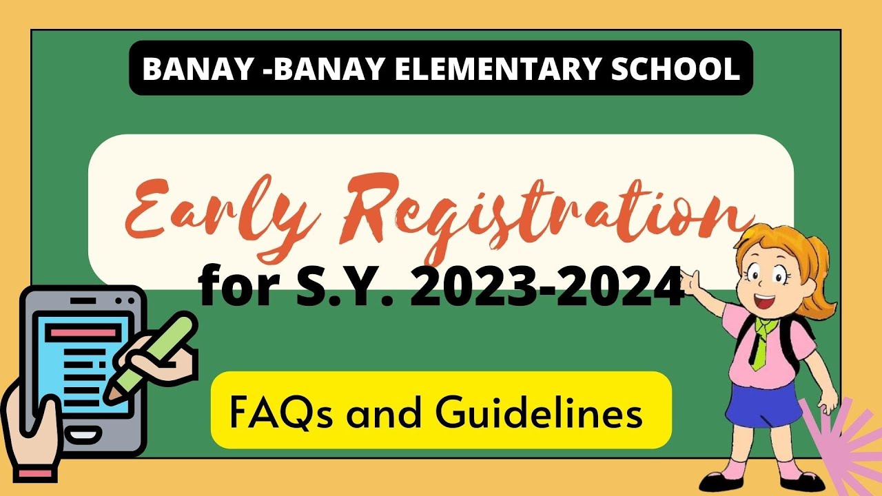 Early Registration for S.Y. 2023-2024 - YouTube