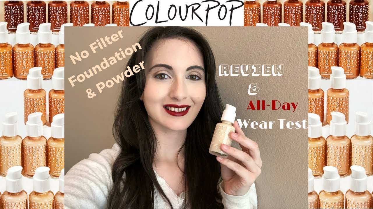 Colourpop No Filter Matte Foundation and Powder Review | Fair Skin | 8 ...