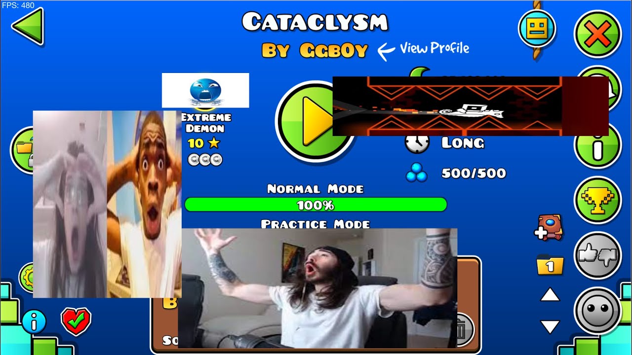 Cataclysm 100% | First Extreme Demon - YouTube