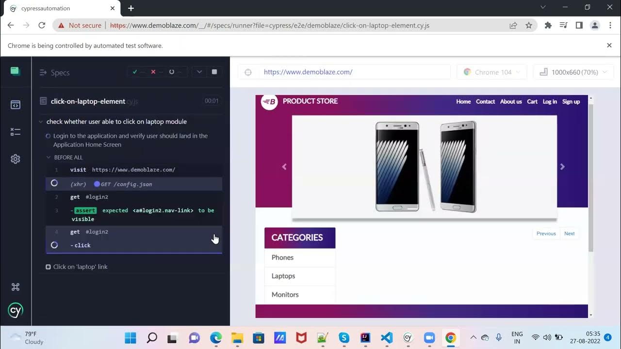 Custom commands or Global Function in Cypress 10 interlinked with Cypress hooks session - YouTube