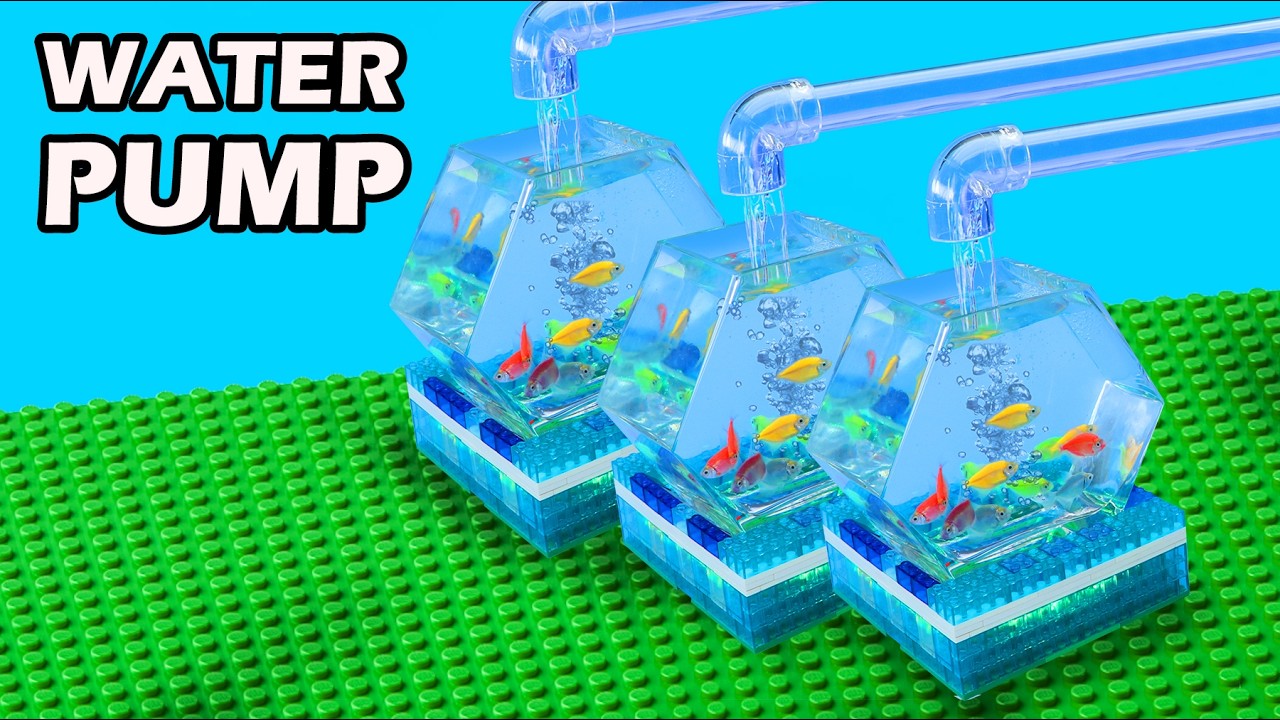 Building Water Pump for Aquarium Lamp - Lego Technic - YouTube