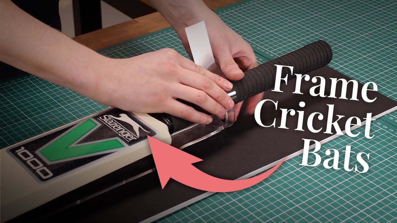 How to Frame a Cricket Bat - YouTube