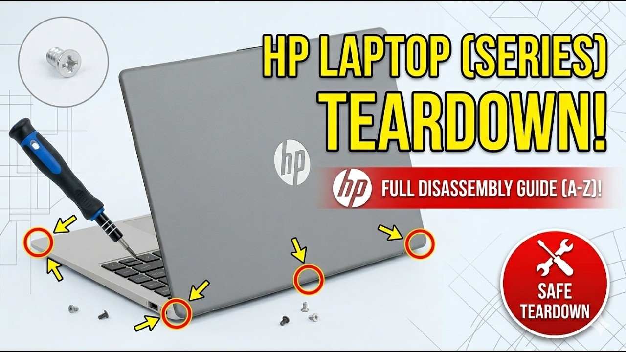 Ultimate Disassembly Guide HP 245 14 inch G10 Notebook PC - YouTube