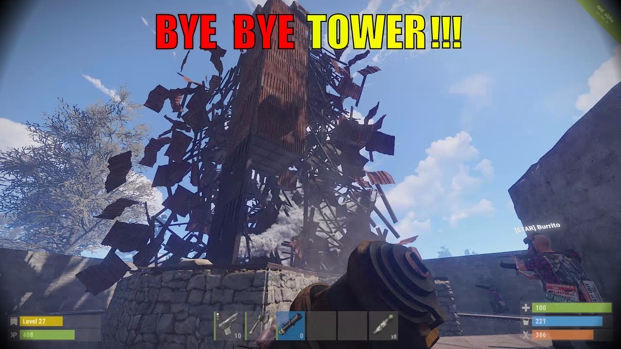BYE BYE TOWER | Rust Gameplay - YouTube