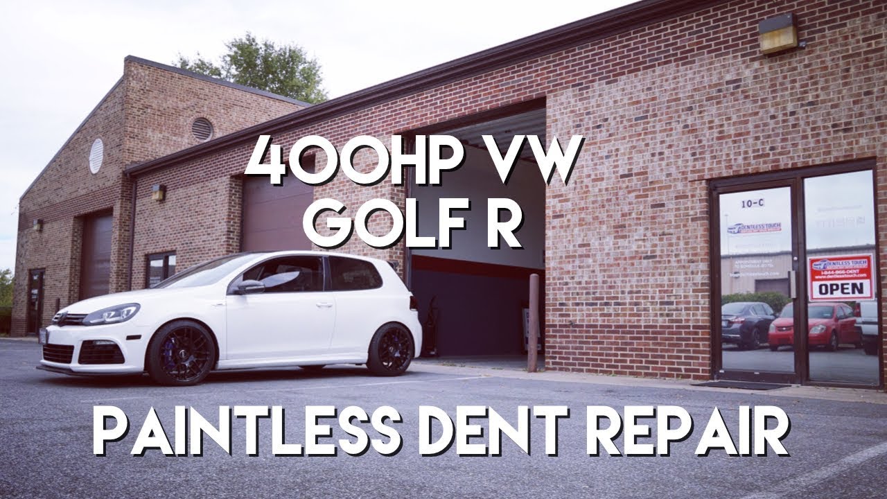 VW Golf R | Smash Fender | Paintless Dent Repair | H20i Prep - YouTube