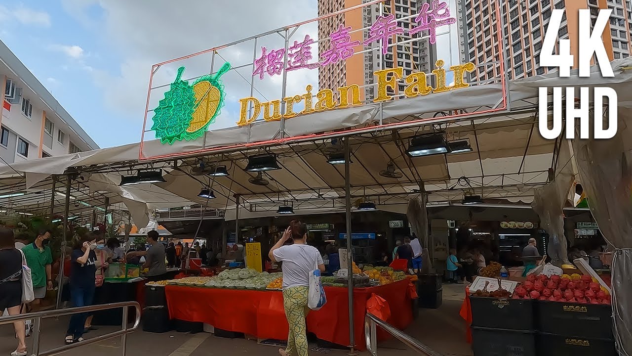 Clementi Market and Food Centre | Walking in Singapore in 4K | GoPro ...