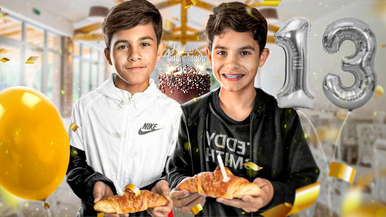 MORNING ROUTINE D'ANNIVERSAIRE ! 13 ANS TINO ET LÉNI - YouTube