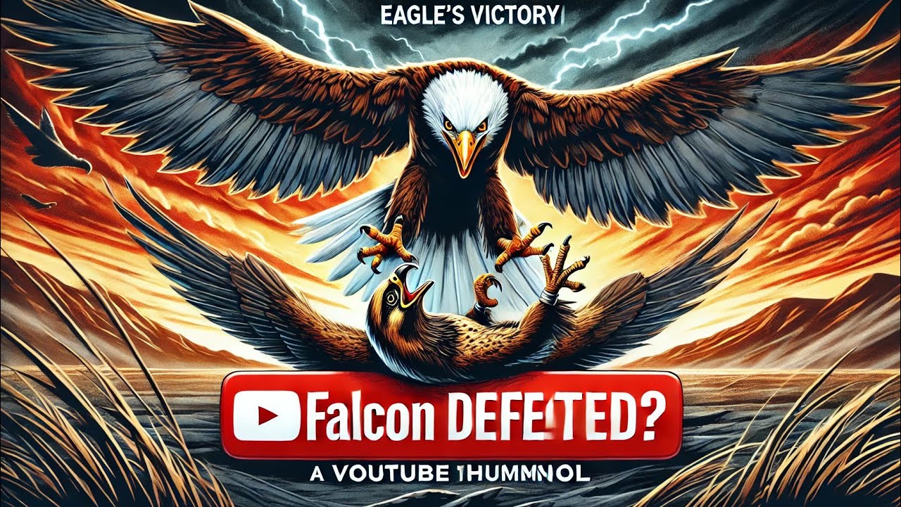 Bald eagle and falcon fight#Birds #stories #animated - YouTube