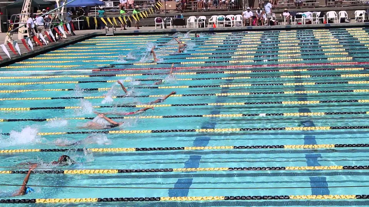 EBSL 2014 Swim Championship @ Chabot College: Girls 9-10 25 Backstroke ...