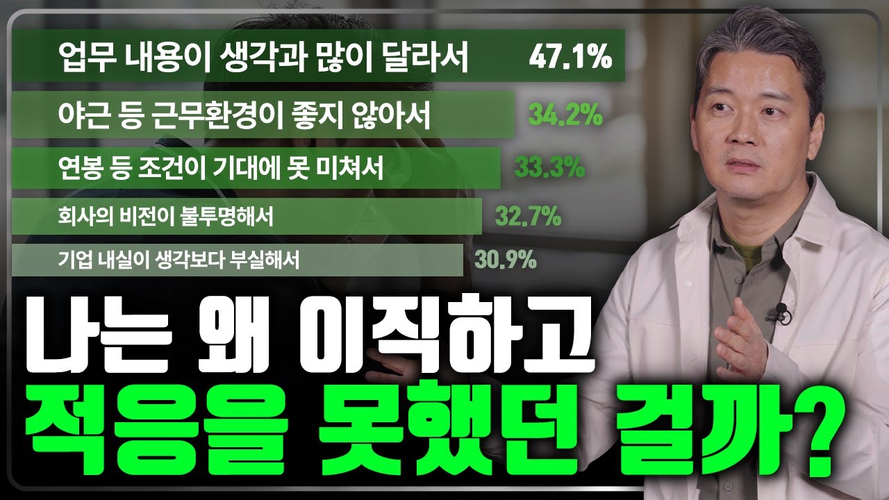 이직한 직장인에게 물어봤습니다 이직 후 회사에 적응을 못하는 이유 Youtube