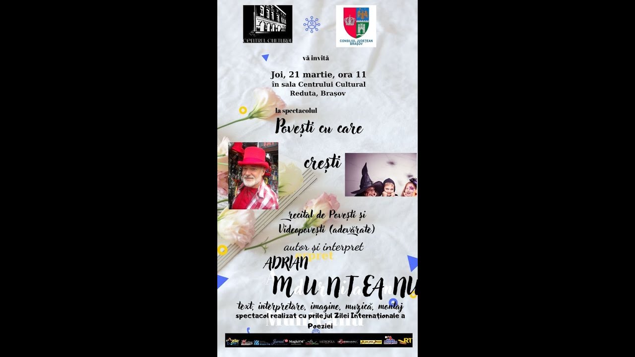 ADRIAN MUNTEANU - Despre recitalul "Povești cu care crești". - YouTube