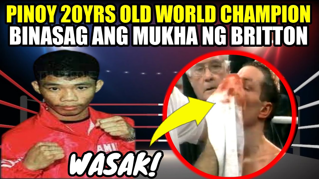 PINOY 20YRS OLD PALANG WORLD CHAMPION NA! BASAG ANG MUKHA NG BRITTON ...