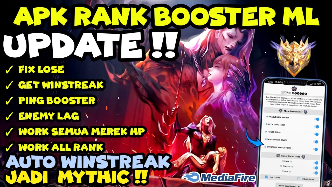 UPDATE APK RANK BOOSTER MOBILE LEGENDS TERBARU SEASON 34 WORK 100% ANTI ...