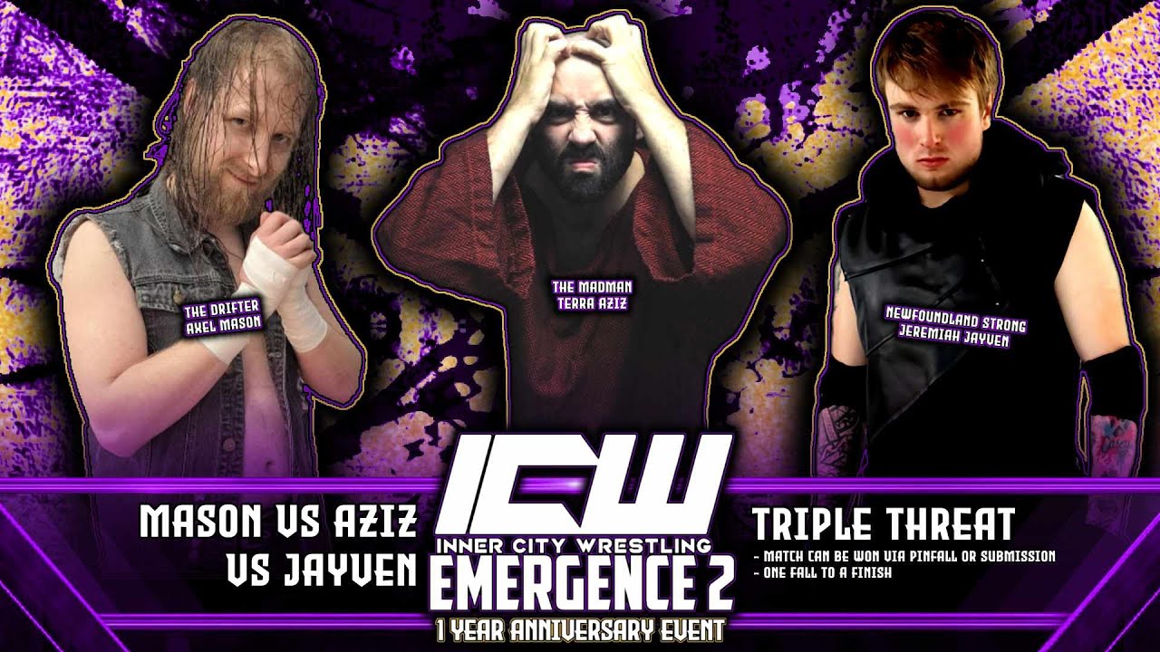 ICW Emergence 2: Jeremiah Jayven vs Terra Aziz vs Axel Mason - YouTube