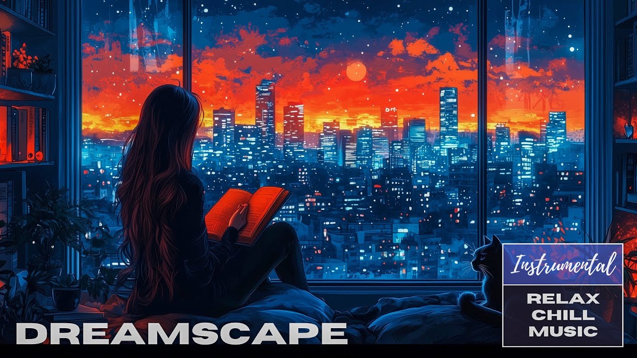 Reading Book at Night :📚⭐️ Chill out, Relax, Back Ground Music Video ...