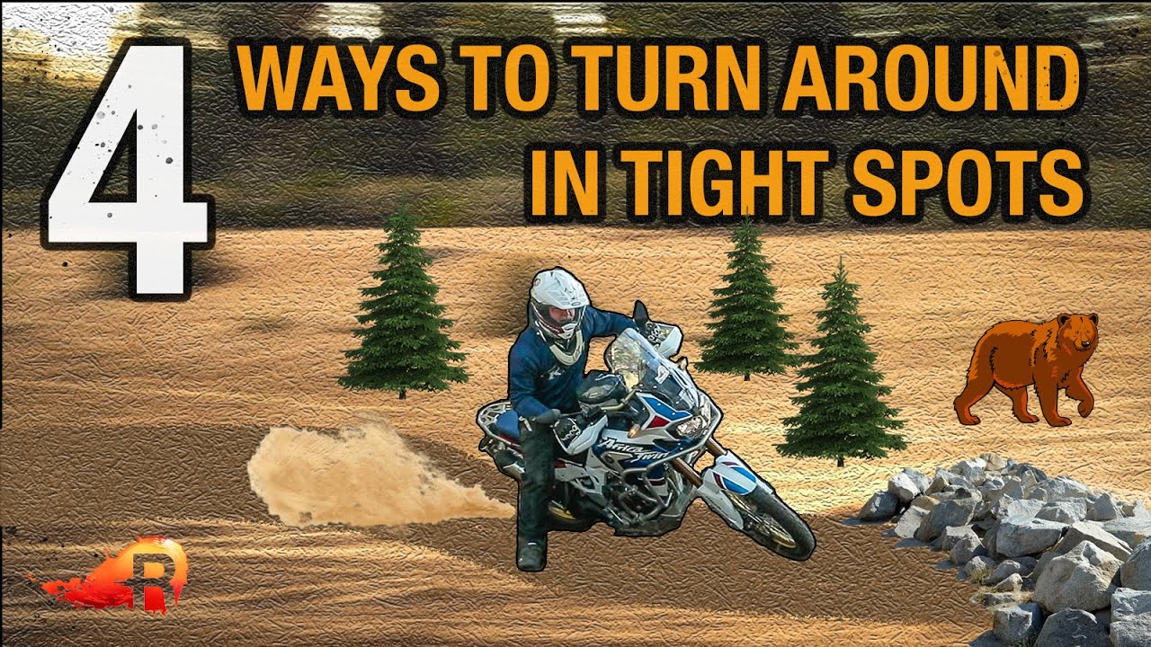 4 Ways to Turn Your Adventure Motorcycle Around in Tight Spots - YouTube
