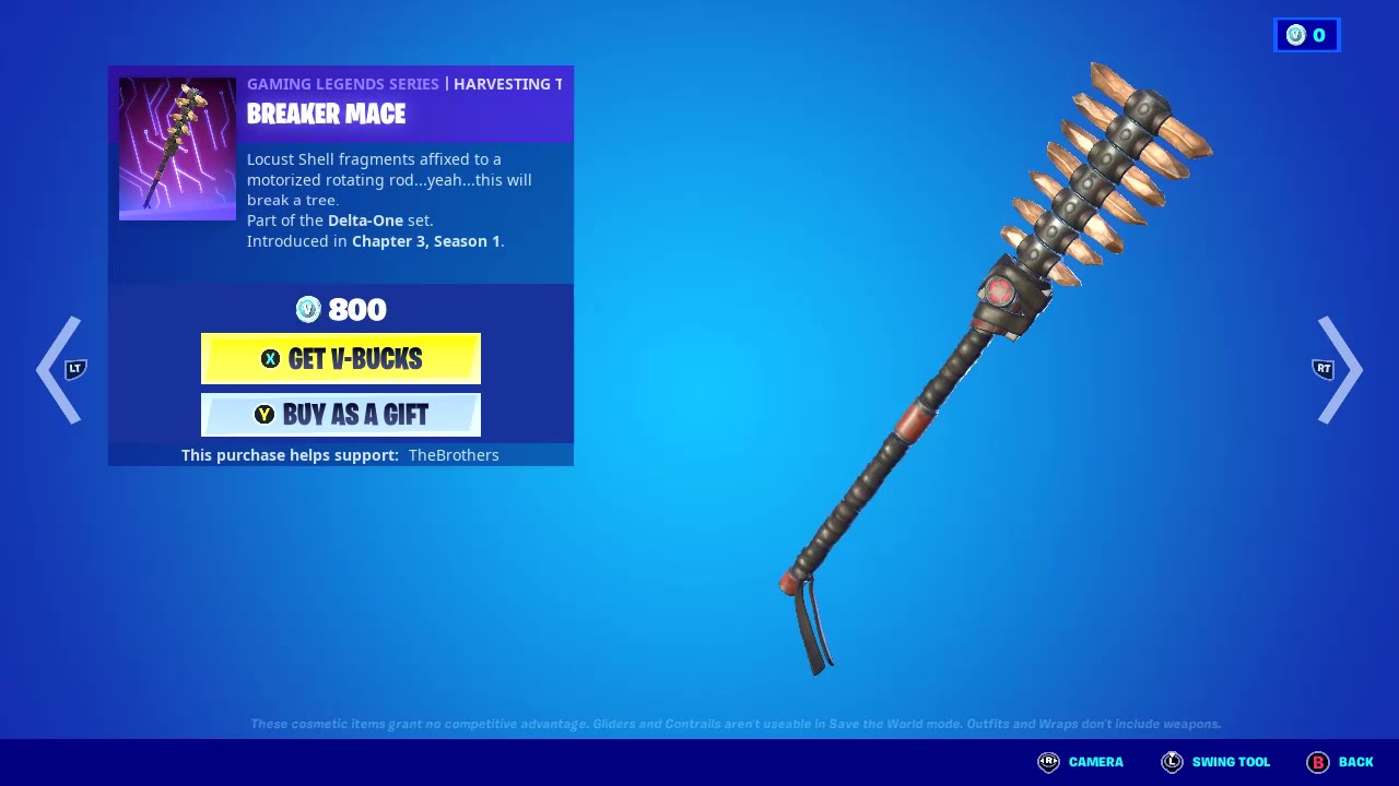 *NEW* BREAKER MACE PICKAXE! (FORTNITE x GEARS OF WAR) - YouTube