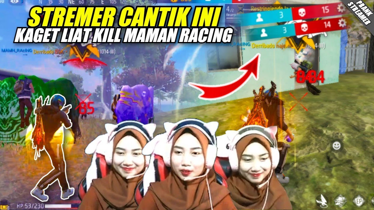 Masuk Team Code Streamer Hijab Cantik Dia Sampai Kaget Liat Kill Maman ...
