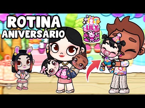 ROTINA ANIVERSÁRIO DE LILY NA CASA DA PRAIA | AVATAR WORLD ROTINAS E HISTÓRIAS