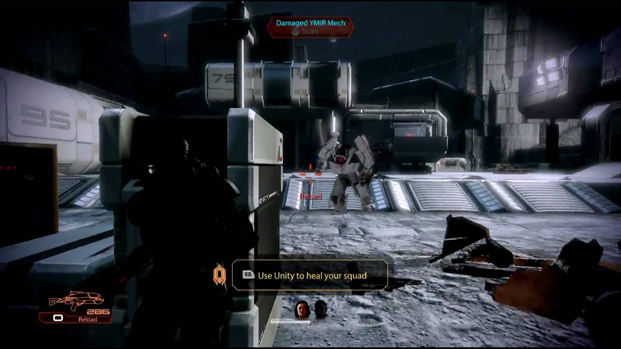 mass effect 2 ingame first encounter YMIR mech - YouTube