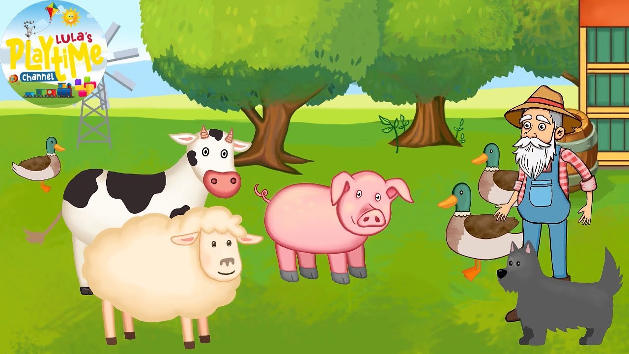 Old MacDonald Had A Farm and Farm Animals Sounds | Nursery Rhymes Songs ...